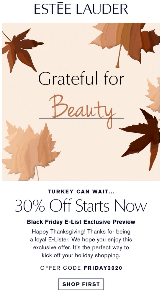 7 of the Best Thanksgiving Email Examples You Can Copy