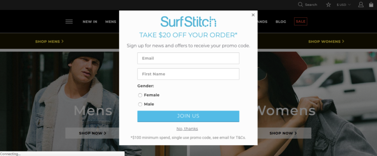 7 Opt-In Form Examples from Top Online Retailers